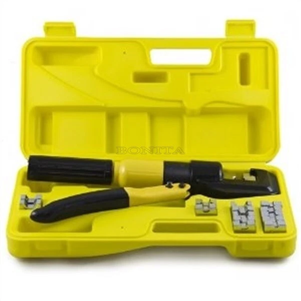 QUICK HYDRAULIC PRESSURE Pliers Wire Cable Lug Terminal Crimper ...