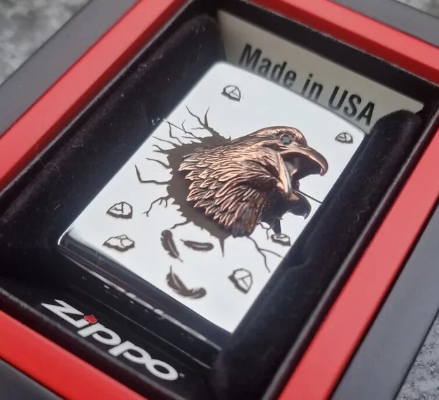 ZIPPO, 3D GOLDEN Eagle, Limited Edition Lighter (Extremely Rare) EUR 265,13 - PicClick IT