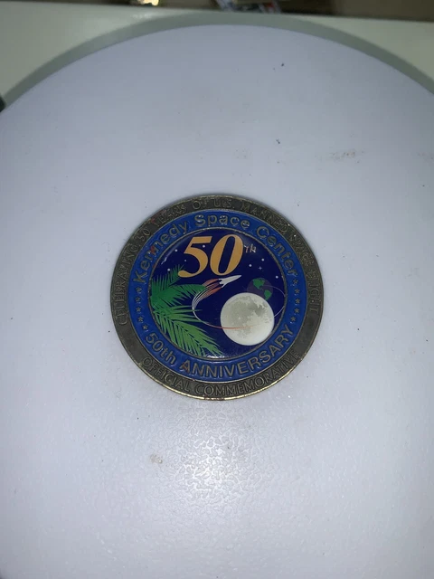 KENNEDY SPACE CENTER 50th Anniversary Challenge Coin $15.00 - PicClick CA