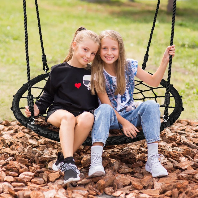 40& SPIDER WEB Tree Net Large Swing Outdoor Hanging Play Toy PE Rope EZ ...