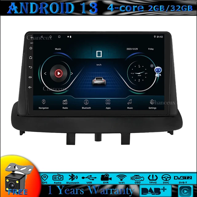 9“ANDROID 13 HEAD Unit Radio Carplay DAB GPS SAT Navi for Renault ...