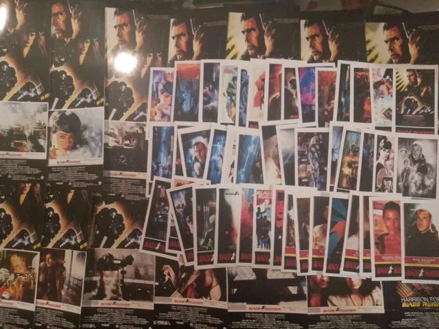 BLADE RUNNER 1982. 14 glossy unofficial lobbymarkers + 44 Mini-Cards ...
