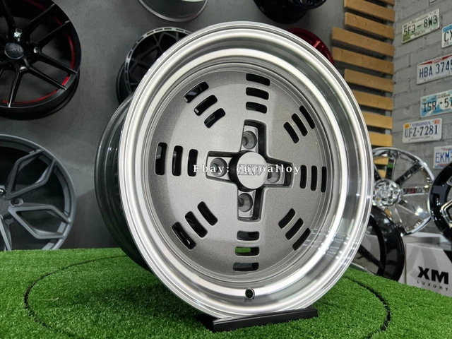 NEW 15 INCH 4X100 8J JDM AME A3C style grey wheels for NISSAN TOYOTA ...