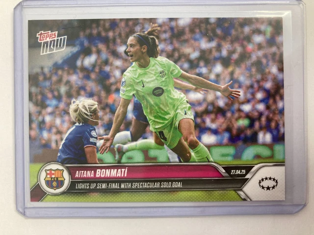 TOPPS NOW 2025 Aitana Bonmati Fc Barcelona . £4.15 - PicClick UK