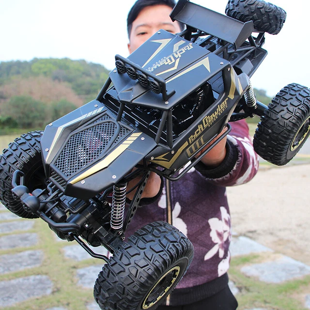 50CM BIG RC Car 10KM/H 4WD Foot Road Monster 1:8 Truck Racing Toy With ...