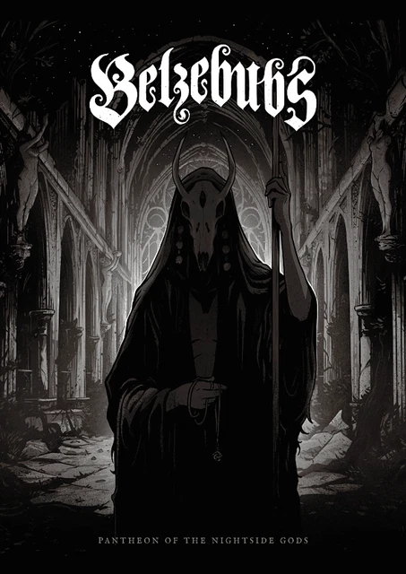 BELZEBUBS PANTHEON OF the Nightside Gods FLAG CLOTH POSTER BLACK METAL ...