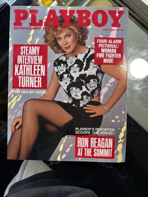 VINTAGE PLAYBOY MAGAZINE May 1986 Kim Basinger Kathleen Turner Poster £ ...