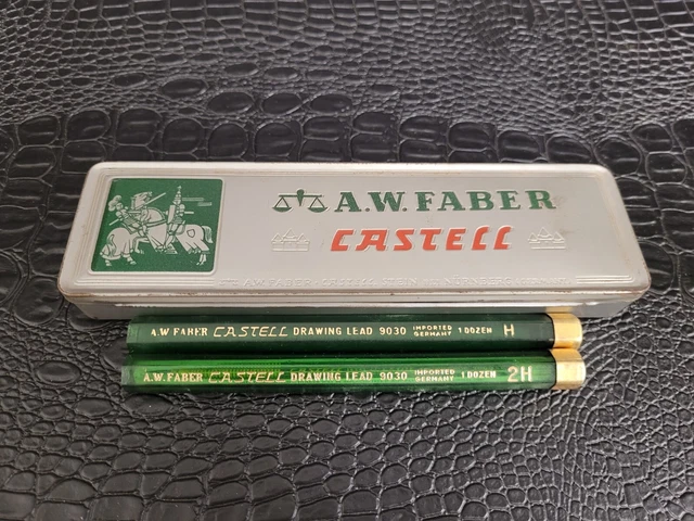 A.W. FABER “CASTELL” Nurnberg Germany tin Drawing Lead 9030 lot aw ...