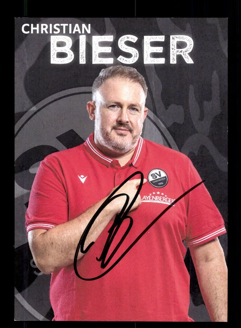CHRISTIAN BIESER AUTOGRAMMKARTE SV Sandhausen 2021-22 Original Signiert ...
