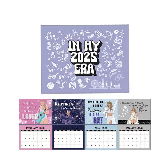 2025 TAYLOR SWIFT Calendar Eras In my 2025 Era Calendar Taylor Swift ...