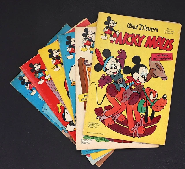 MICKY MAUS WALT Disney Comic Heft 1958 Ehapa Verlag original Auswahl ...