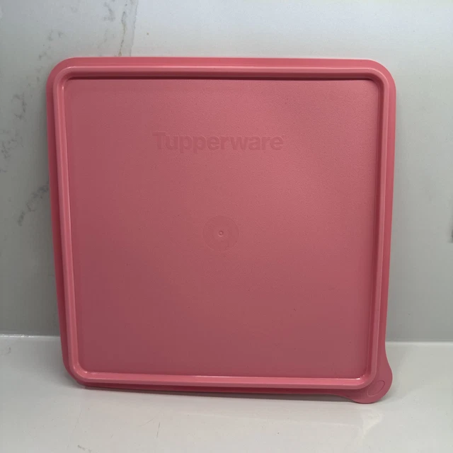TUPPERWARE REPLACEMENT LID Square Modular Mates Pink Model # 5353B-2 ...