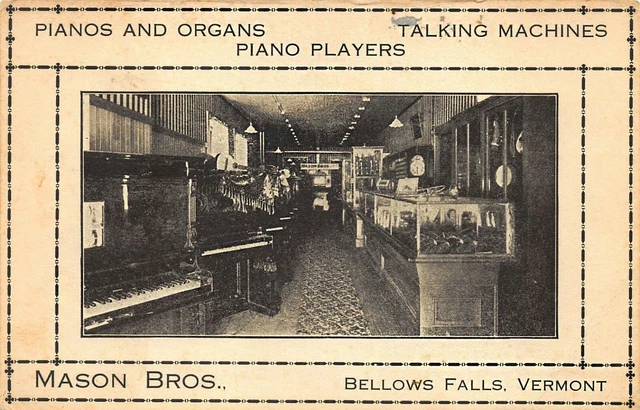 SOUFFLET CHUTES VT Maçon Bros.Pianos & Organes Parlant Machine Piano ...
