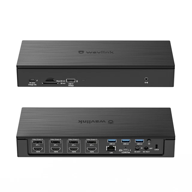 WAVLINK ENTERPRISE-LEVEL UNIVERSAL Docking Station,20-in-1 USB-C Quad ... WAVLINK ENTERPRISE-LEVEL UNIVERSAL Docking Station,20-in-1 USB-C Quad ...