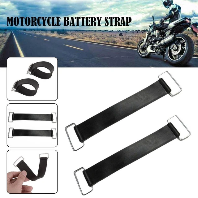 UNIVERSAL RUBBER BATTERY Strap for Securing Motorcycle Batteries NEW ...