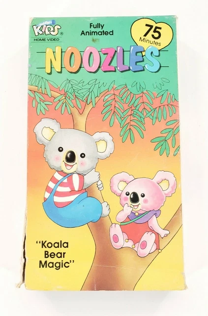 VINTAGE 1984 NOOZLES Koala Bear Magic VHS Kids Cartoon Animated 75 ...