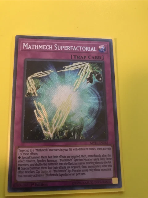 YUGIOH MATHMECH SUPERFACTORIAL MYFI-EN012 Secret Rare 1ère édition Neuf ...
