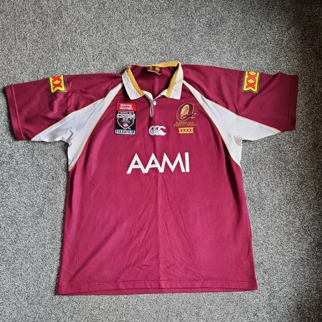 QUEENSLAND MAROONS STATE of Origin Rugby Jersey Men's size XL ...