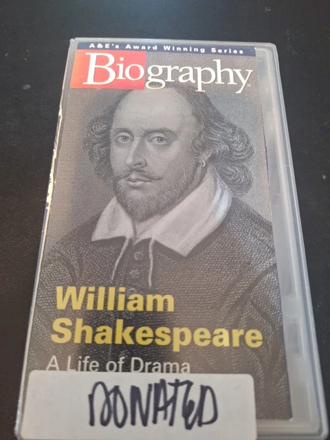 BIOGRAPHY: WILLIAM SHAKESPEARE - Life of Drama (VHS, 1997) Ex Library £ ...
