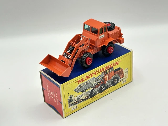 MATCHBOX KING SIZE K3 Hatra Tractor Shovel. Original & Boxed £74.95 - PicClick UK