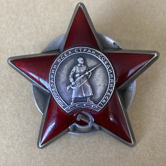 GENUINE USSR SOVIET Russia Military Medal - Order of the Red Star £73. ...