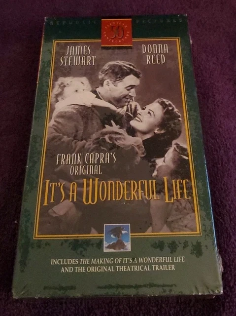 IT'S A WONDERFUL Life VHS 50th Anniversary Edition James Stewart Donna ...
