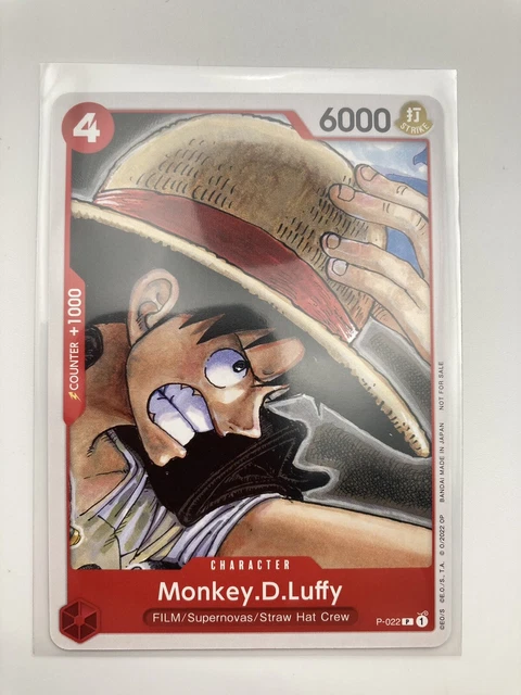 ONE PIECE MONKEY D Luffy P-022 Film Red: Final Set PROMO PSA 10 GEM ...