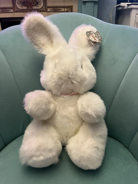 VINTAGE WHITE GUND Bunny Rabbit 1983 Soft Toy Plush 15” WITH TAG £24.63 ...