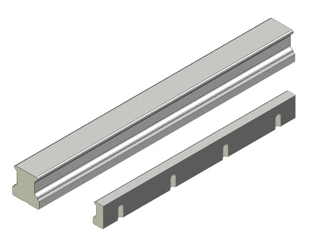 VOIE DE GUIDAGE HRCU15 Avec Filetage pour Linearführungen Avec Boules ...