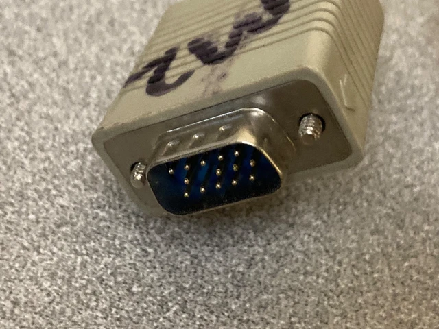 MALE TO FEMALE 15 pin SVGA Computer Monitor cable - USED - Grey - 10 ...