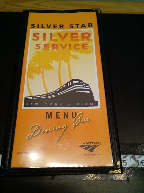 AMTRAK RAILWAYS TRAIN Silver Star service diner menu 2014 (b60) EUR 9 ...