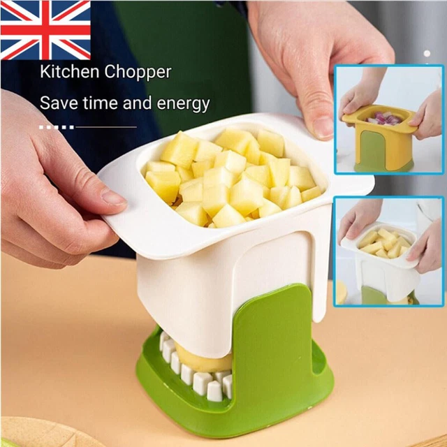2IN1 VEGETABLE CHOPPER Dicing Slitting Potato Onion Cutter Slicer ...