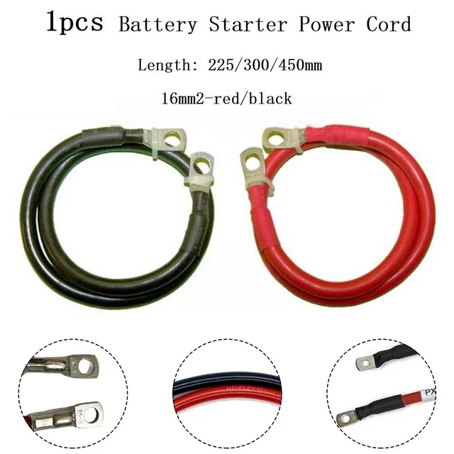 RELIABLE CAR BATTERY and Starter Ground Strap Red/Black (225mm/300mm ...