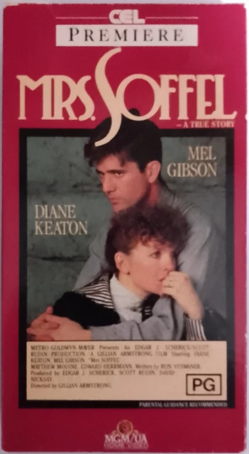 MRS. SOFFEL VHS Mel Gibson Diane Keaton CEL Video box 1984 based on ...
