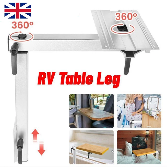 360° SWIVEL ADJUSTABLE Table Leg T5 T6 Campervan/Caravan/Motorhome/boat ...