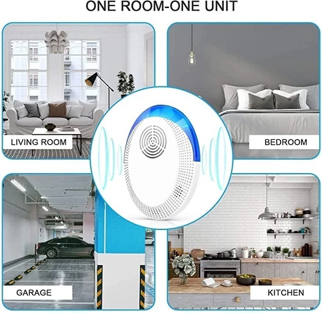 ULTRASONIC PEST REPELLER 6 Packs, Indoor Pest Control, Ultrasonic Pest ...