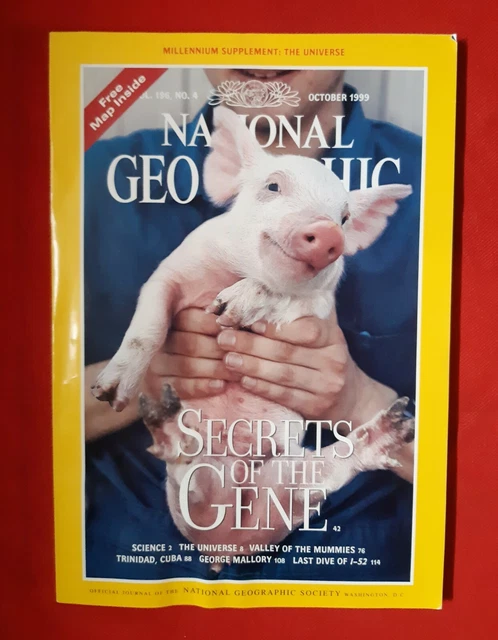 NATIONAL GEOGRAPHIC MAGAZINE-OCTOBER 1999- Secrets Of The Gene $3.99 ...