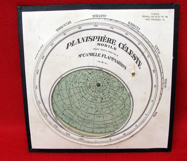 PLANISPHÈRE CÉLESTE MOBILE Camille Flammarion G. Thomas Paris EUR 25,00 - PicClick IT