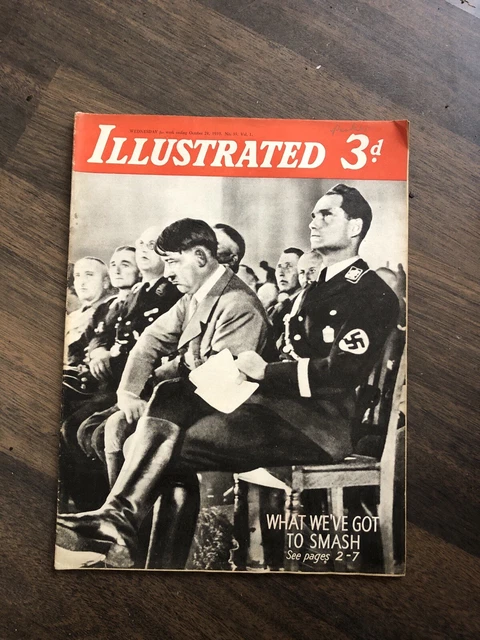 ILLUSTRATED OCTOBER 28 1939 Hitler Goering Goebbels Hess U Boat War AFS ...