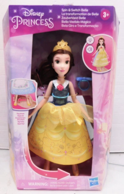 DISNEY PRINCESS SPIN and Switch Belle, Quick Change Fashion Doll $14.95 ...