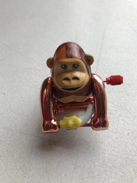 VINTAGE WIND UP Jumping Back Flipping Monkey/Gorilla Tomy Toy, Fully ...