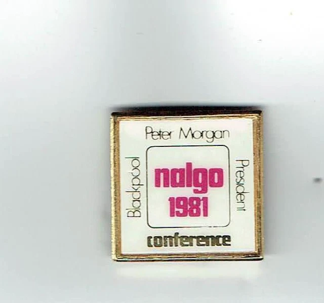 TRADE UNION BADGE NALGO Conference 1981 now UNISON £4.99 - PicClick UK