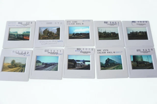 COLOUR RAIL STEAM Loco Locomotive Railway Slide x10 Ref CR143 £11.99 ...