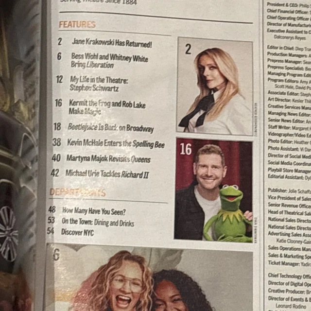 CHESS PLAYBILL BROADWAY Musical November 2025 Aaron Tveit Lea Michelle ...