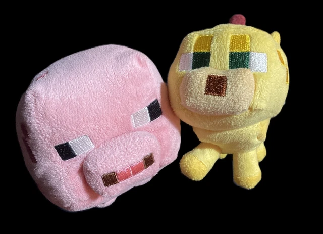 MINECRAFT OCELOT & Pig Plush Soft Toy Pair Mojang 2014 2015 £3.31 ...