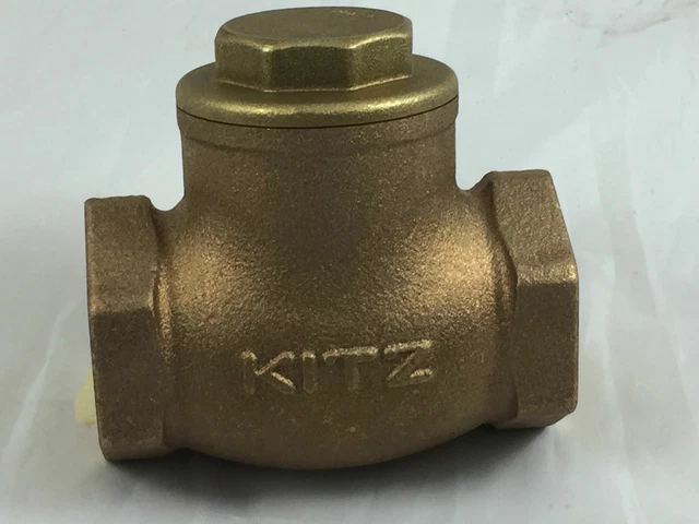 KITZ CLASS 125 Inline Swing Check Valve Bronze Brass Threaded 1" (C22 ...