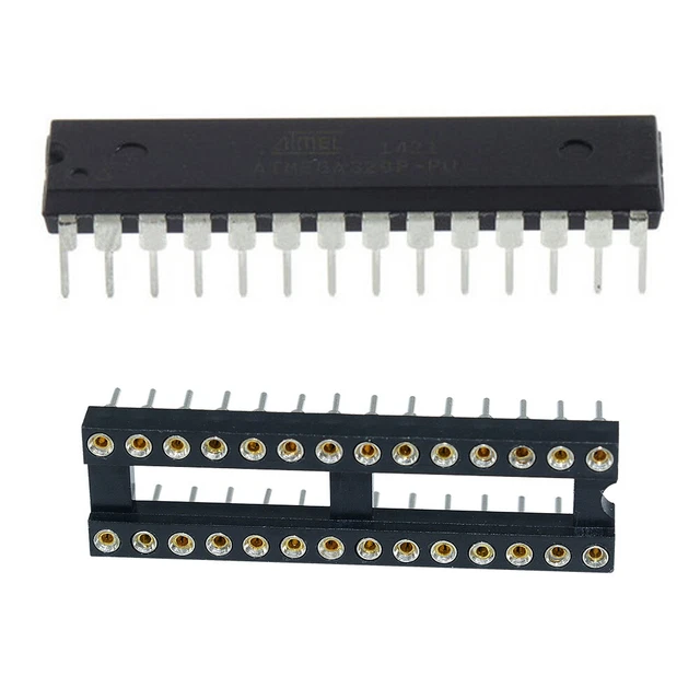 IC ATMEGA328P-PU ATMEGA328P DIP28 Microcontroller Bootloader Narrow ...
