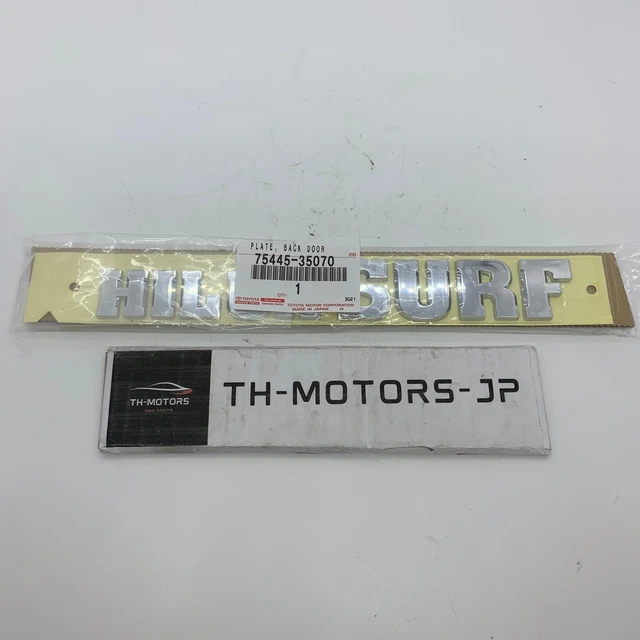 TOYOTA GENUINE 4RUNNER 03-09 Rear HILUX SURF Emblem Badge Chrome 75445 ...