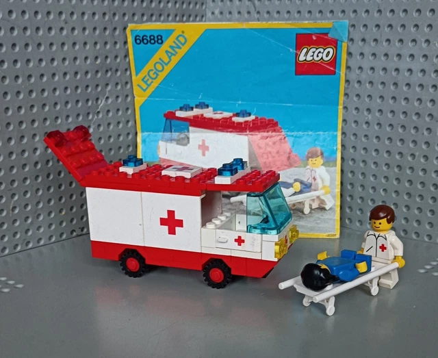 LEGO LEGOLAND 6688 /1985 Rotes Kreuz Krankenwagen kpl. mit OBA EUR 16 ...