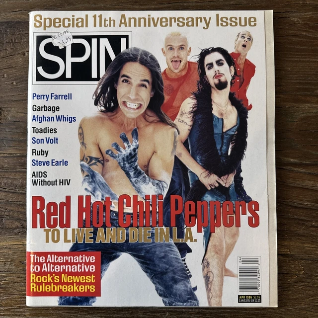 SPIN MAGAZINE AUGUST 1996 Vintage - Red Hot Chili Peppers,Perry Farrell ...